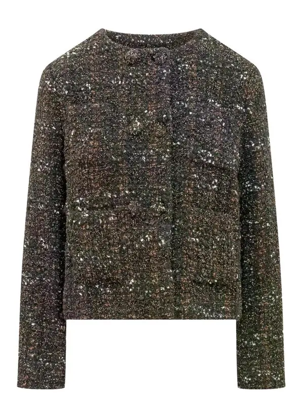 Fabiana Filippi Tweed Jacket - Brown