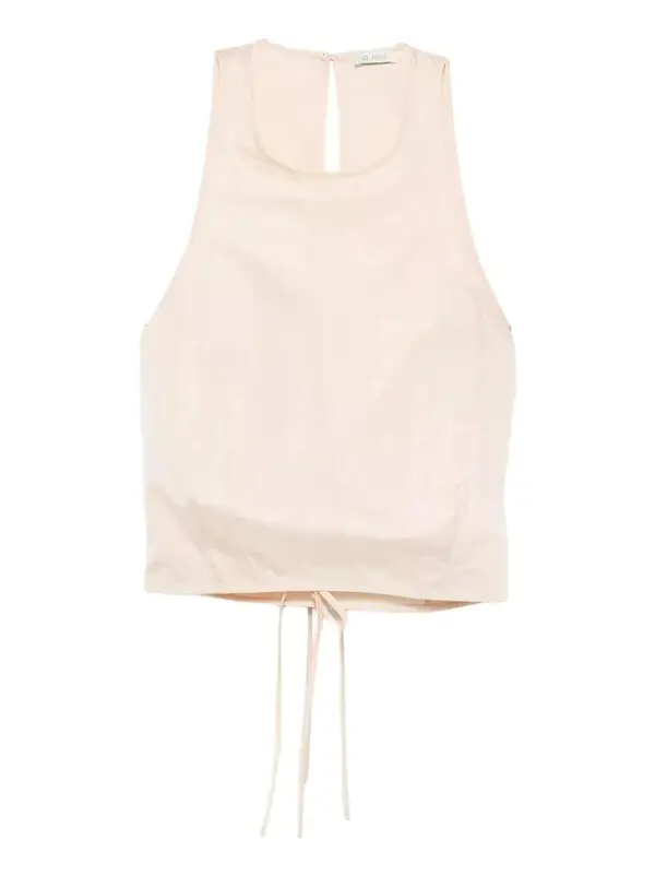 ST. AGNI Drawstring Top - Pink