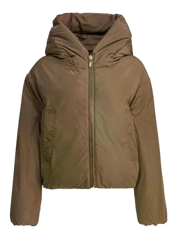 Max Mara Reversible Hooded Padded Jacket - Brown
