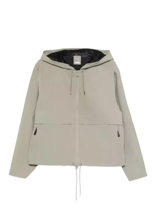 Rains Hooded Zip-front Jacket - Green