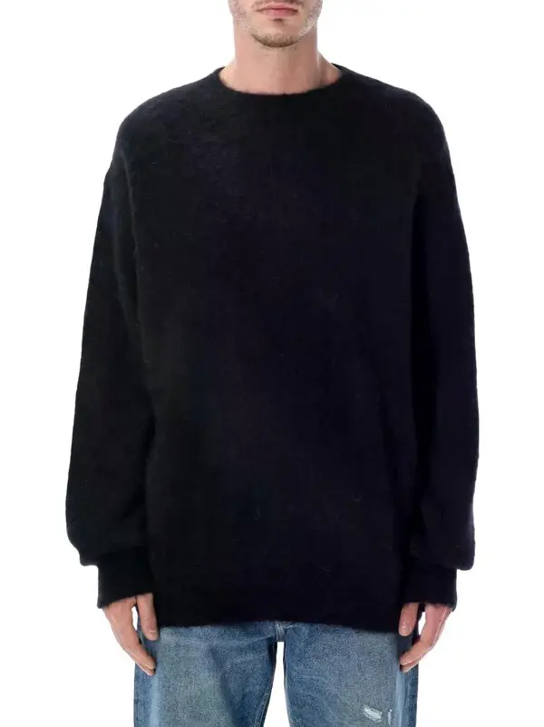 ROLD SKOV Round Neck Sweater - Black