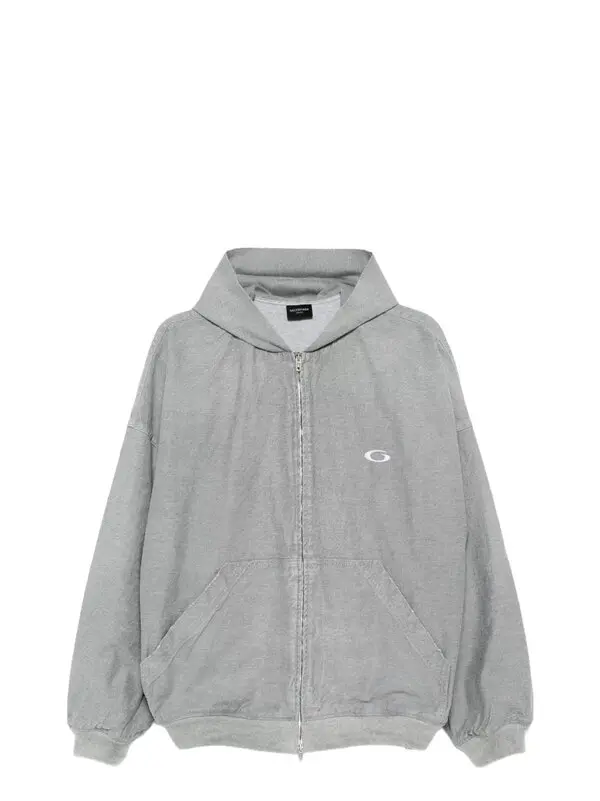 Balenciaga Zip-up Hoodie - Grey