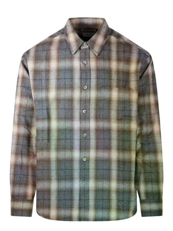 COOR Check-pattern Shirt - Grey