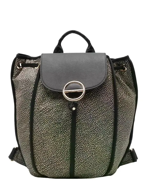 Borbonese Patterned Backpack - Neutrals