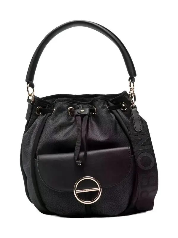 Borbonese Cottage Top-handle Bucket Bag - Black