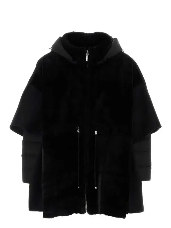 MOORER Raja Shearling Jacket - Black