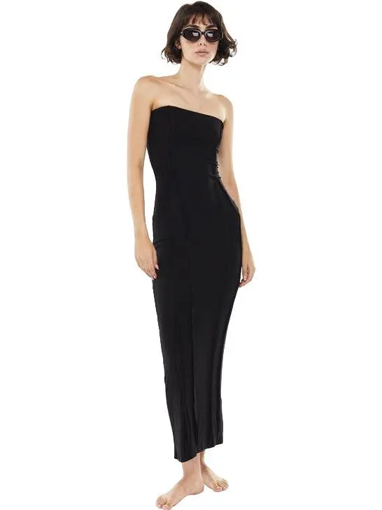 MOTHER OF ALL Strapless Maxi Dress - Black