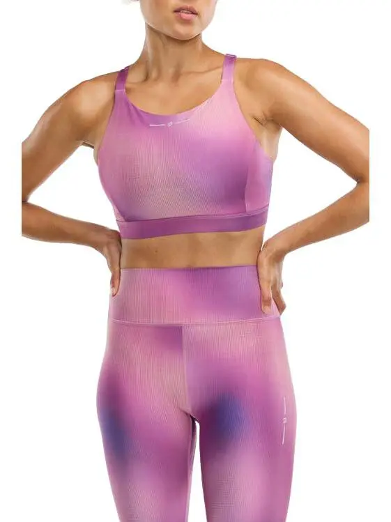 PELOTON Endurance Light High Neck Bra - Ombre Dot