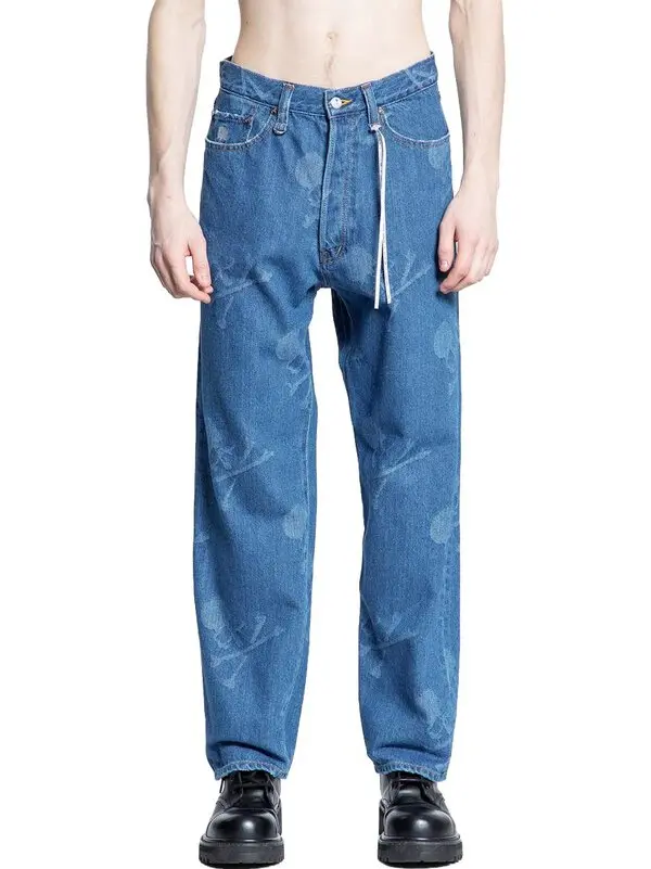 MASTERMIND WORLD Straight Leg Jeans - Blue