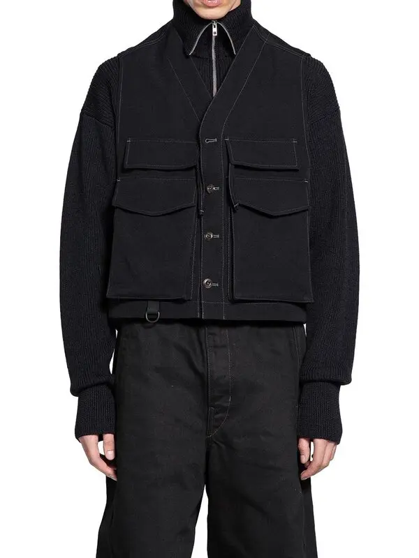 LEMAIRE Utility Gilet - Black
