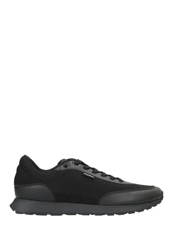 BOSS Low-top Sneakers In Fabric - Black