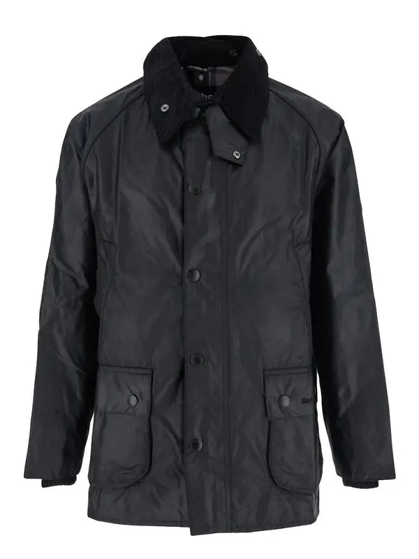 Barbour Bedale Tech Fabric Jacket With Embroidered Logo - Black