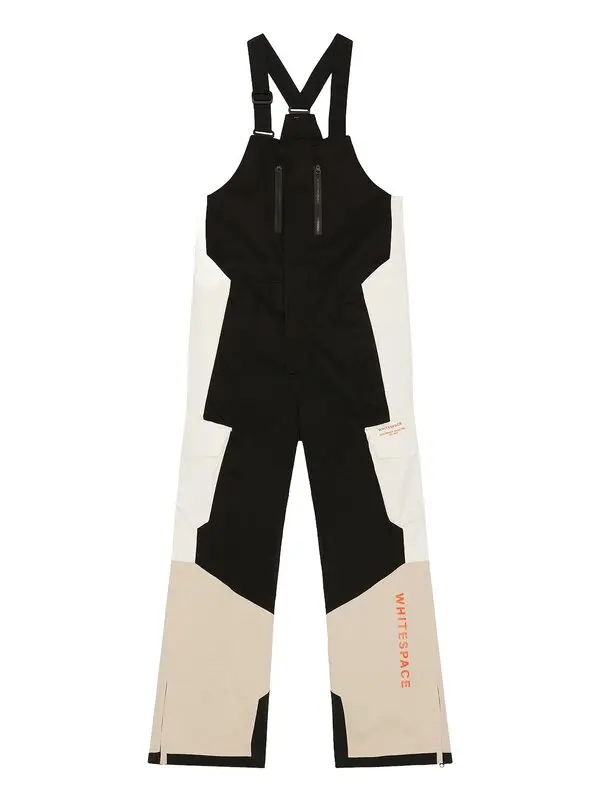 WHITESPACE 2l Insulated Cargo Bib Pants - Plaza Taupe, Black Onyx, & Bone