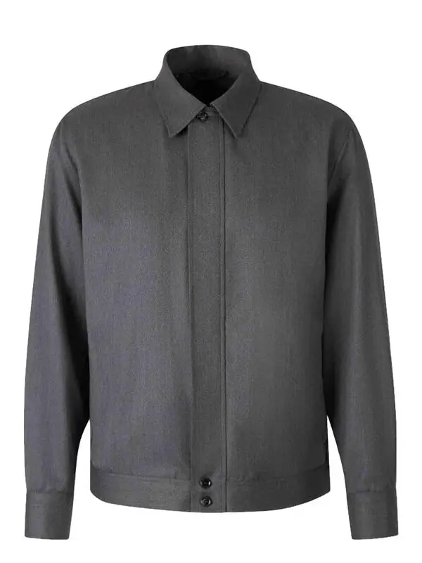 Brioni Casual Wool Jacket - Antracite Grey