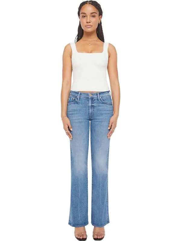 MOTHER The Lil' Outsider Skimp Bootcut Jeans - Blue