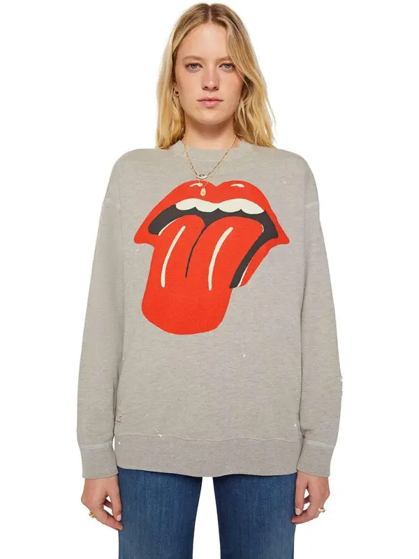 MadeWorn Rolling Stones Graphic Sweatshirt - Grey