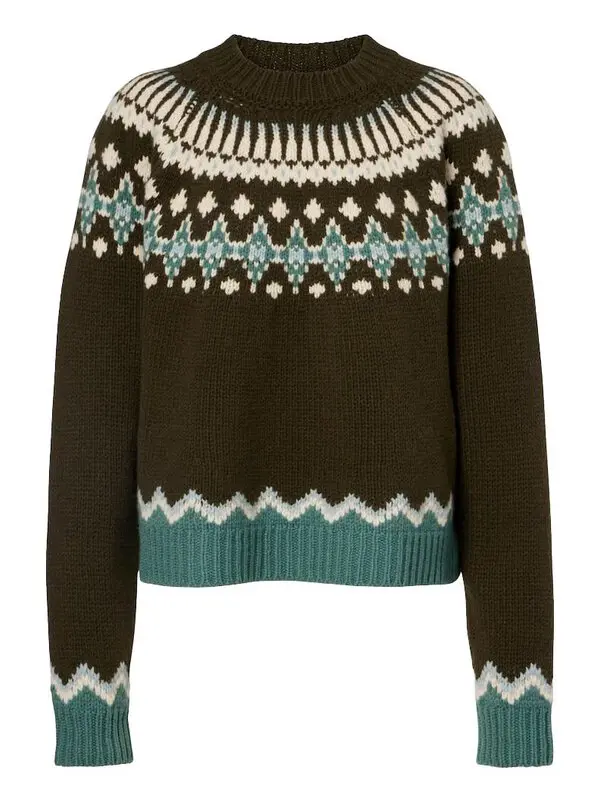 Alanui Virgin Wool Crewneck Sweater - Brown