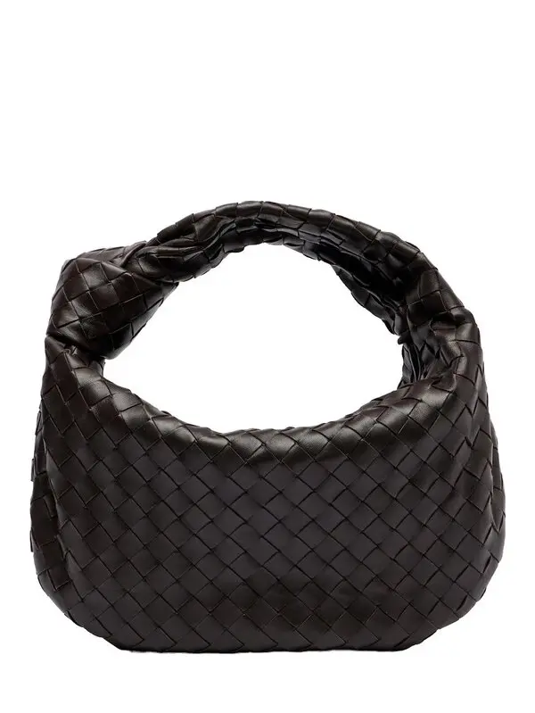 Bottega Veneta Small Jodie Intrecciato Shoulder Bag - Brown
