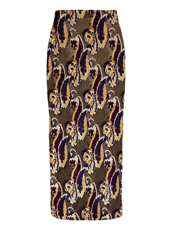 Etro Paisley Pencil Skirt - Multicoloured