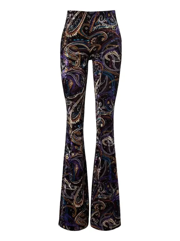 Etro Paisley Flared Pants - Multicoloured