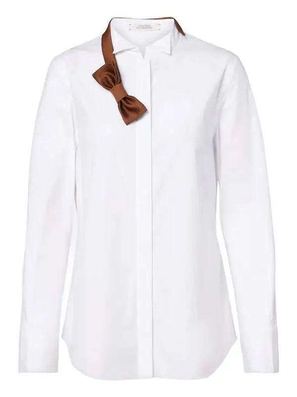 Dorothee Schumacher Cotton-blend Poplin Shirt - White