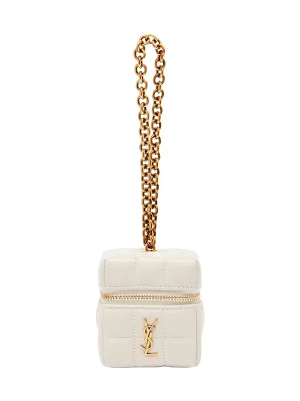 Saint Laurent Cassandre Carré Mini Box Bag - White