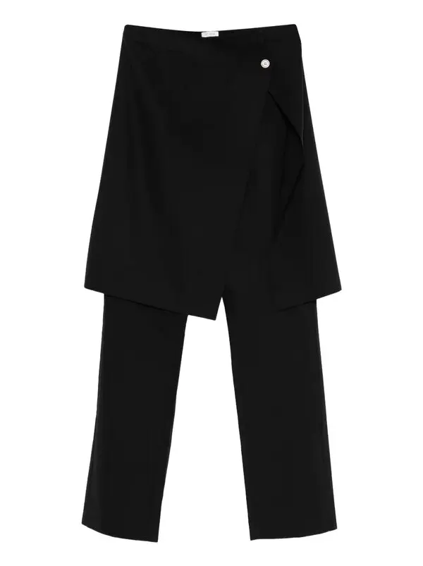 ST. AGNI Belt-loops Trousers - Black