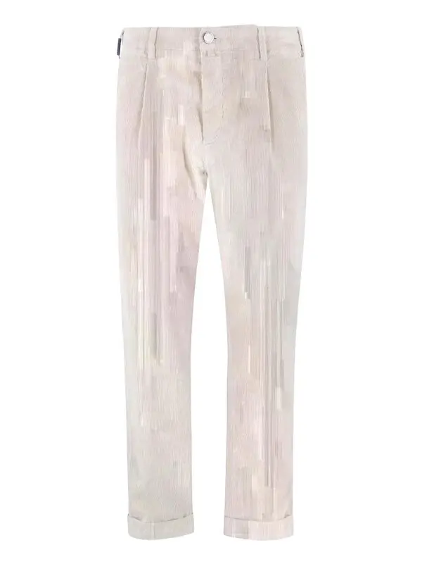 Jacob Cohen Corduroy Pleated Trousers - Neutrals