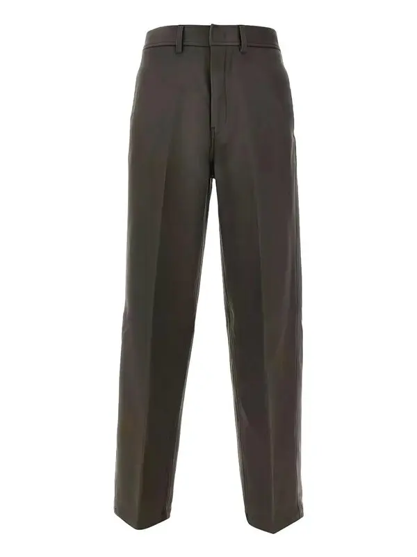 Emporio Armani Pressed-crease Trousers - Grey