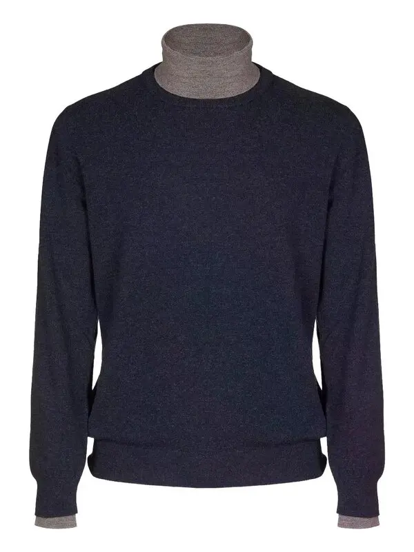 ROBERTO COLLINA High Neck Sweater - Blue