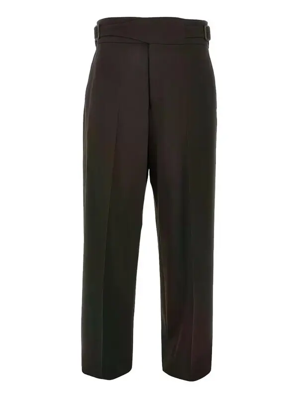 Emporio Armani Belted Trousers - Brown