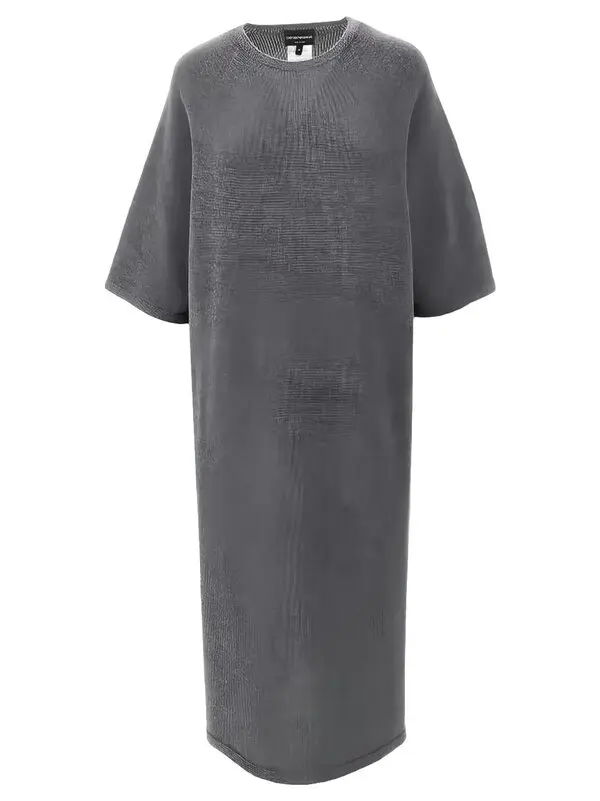 Emporio Armani Knitted Midi Dress - Grey