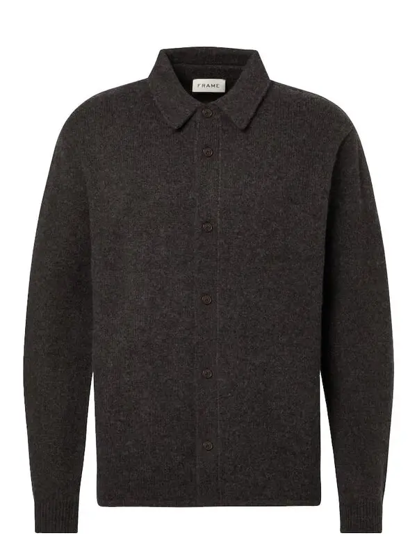 FRAME Wool Overshirt - Grey