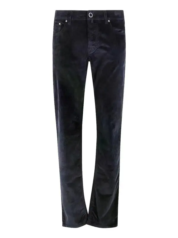 Jacob Cohen Corduroy Five-pocket Trousers - Blue