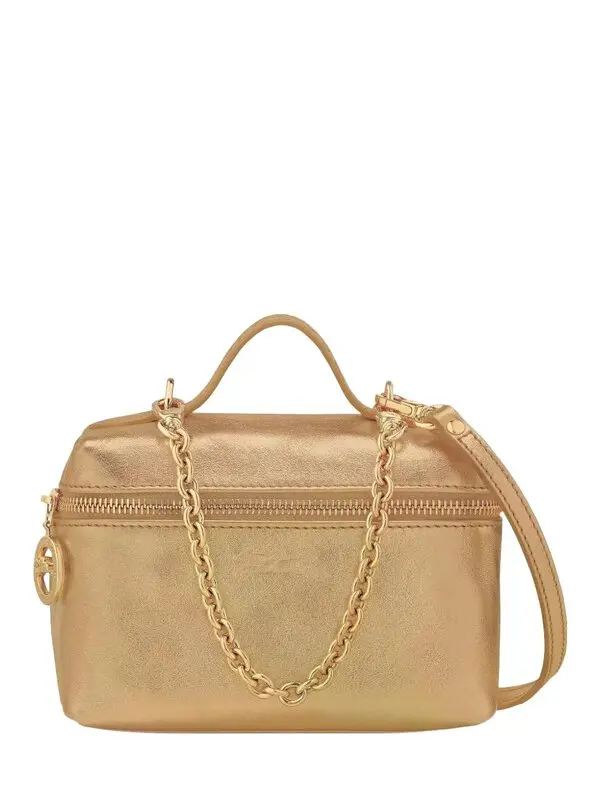 Longchamp Le Pliage Xtra Xs Zip Chain Crossbody Bag - Gold