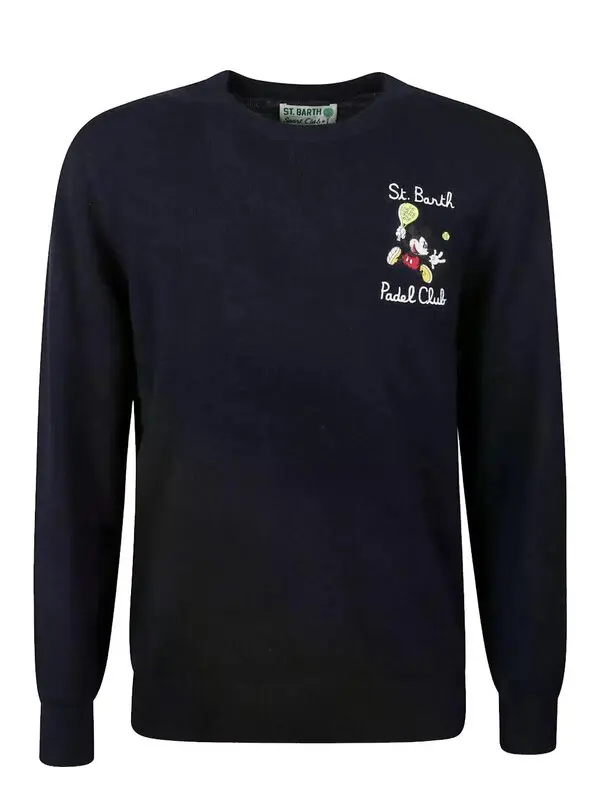 MC2 SAINT BARTH Heron Embroidered Sweatshirt - Blue