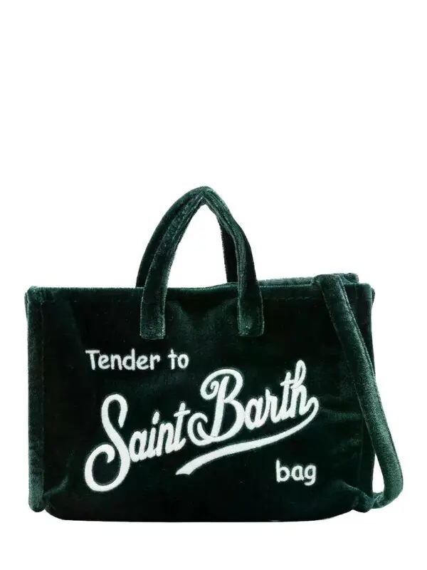 MC2 SAINT BARTH Logo-embroidered Mini Bag - Green