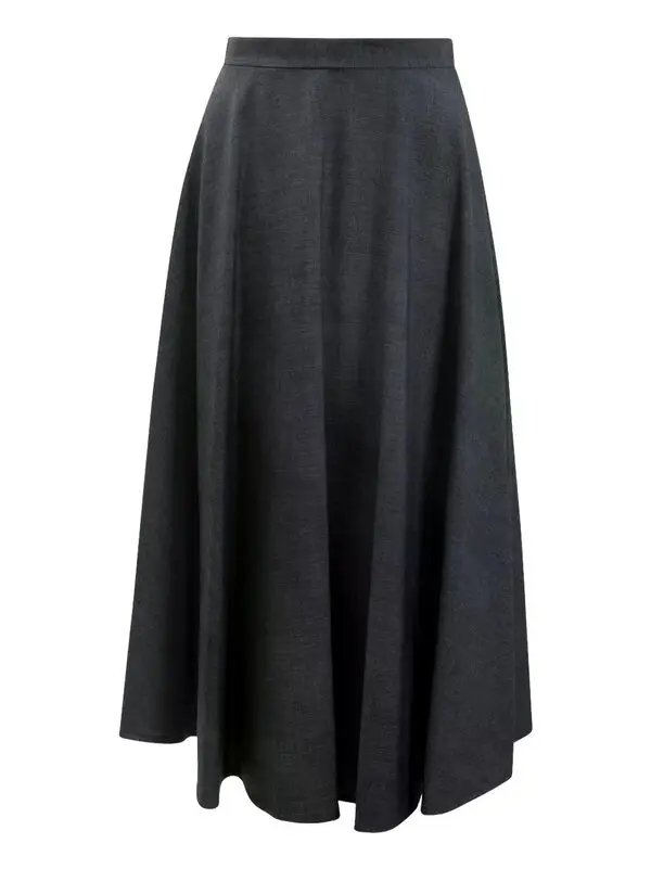 SEMPER Flared Midi Skirt - Grey