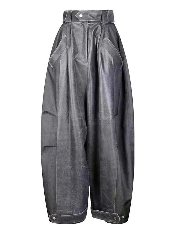 NICCOLO PASQUALETTI Luna Wide-legged Trousers - Grey