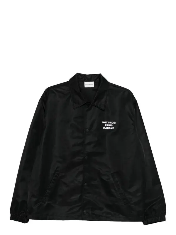 Drole De Monsieur Slogan Jacket - Black