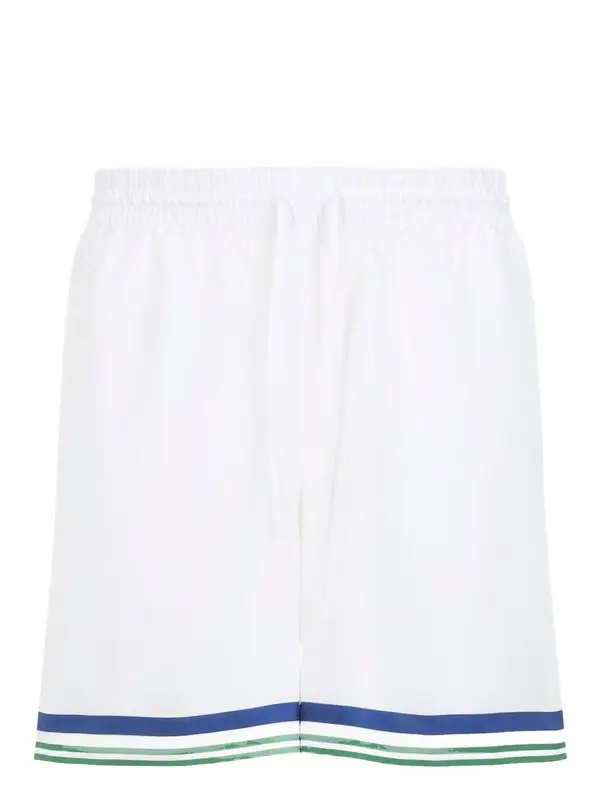Casablanca Bermuda Shorts With Laces - White
