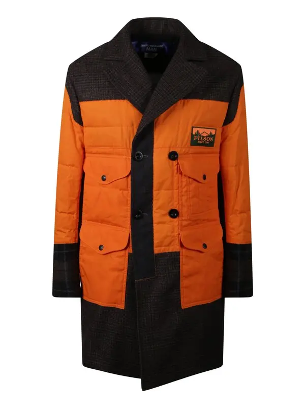 Junya Watanabe Filson Patchwork Coat - Orange