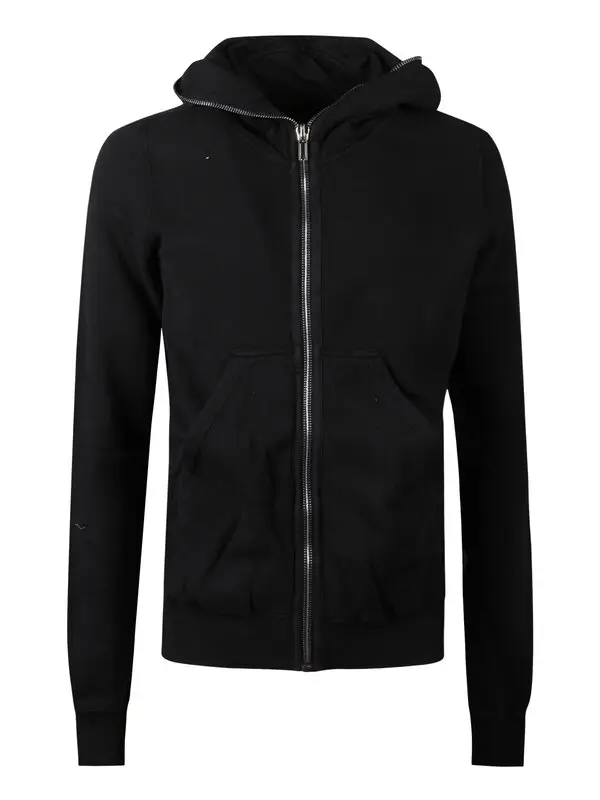 Rick Owens Zipped Hoodie - Black