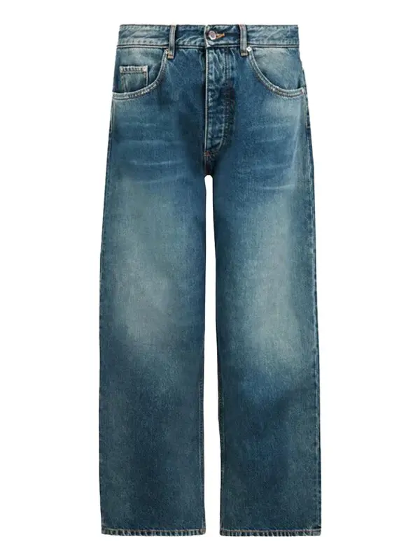 ICON DENIM LA Jill Aged Stone Jeans - Blue