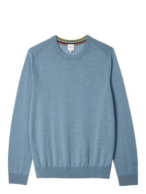 Paul Smith Light Merino Wool Sweater - Blue