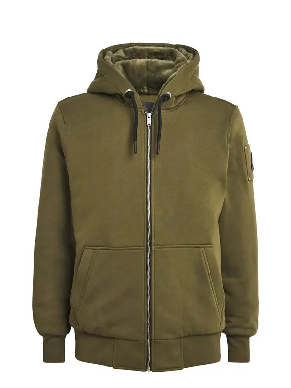 Moose Knuckles Zip-up Bunny Hoodie - Green