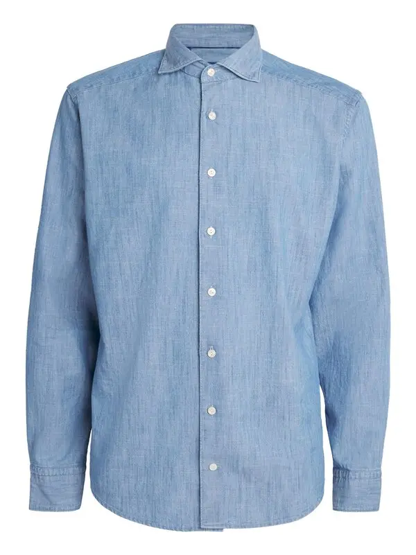 Eton Denim Slim Fit Shirt - Blue