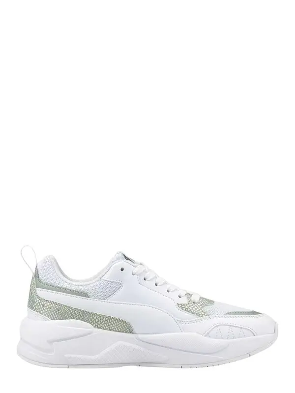PUMA X-ray 2 Square Snakeskin Sneakers - White
