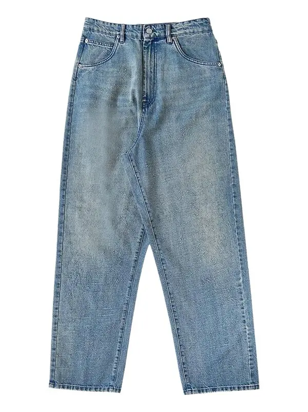 NAMACHEKO Hand Pilled Straight Leg Jeans - Blue