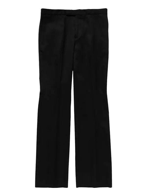 Alexander McQueen Kick Back Slim Trousers - Black